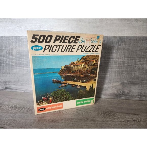 Jaymar | Games | Vintage Jaymar Orbetello Port Village Puzzle 50 Pieces ...